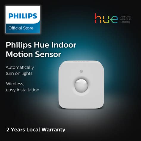 Philips Hue Smart Motion Sensor Easy Installation Bluetooth Alexa