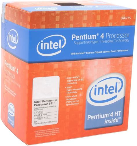 Intel Pentium 4 651 Pentium 4 Cedar Mill Single Core 3 4 Ghz Lga 775 Processor Bx80552651
