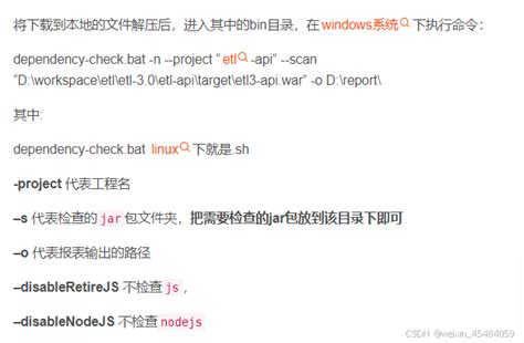 开源漏扫工具：dependencycheck使用步骤dependency Checkc操作手册v10互联网及内网使用 Csdn博客