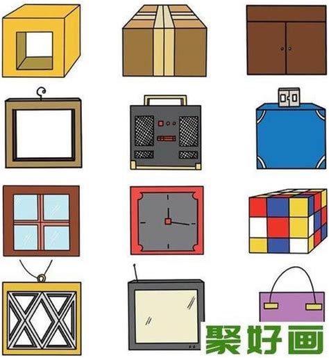 正方形物体简笔画图片大全简单（共10张） 简笔画图片大全