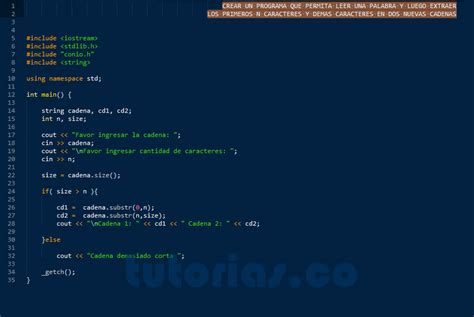 Funciones Visual C Particion Cadena De Texto Tutorias Co