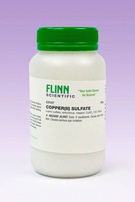 Copper Ii Sulfate Pentahydrate Anhydrous