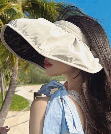 [3컬러] 롤업 와이어 썬캡 햇빛 자외선 차단 헤어밴드 동남아 휴양 바닷가 여행 모자 가리개 썬가드 썬바이저 농사 버킷햇 챙넓은
