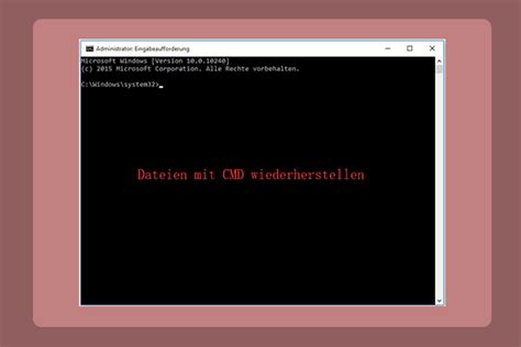Wie Man Dateien Mit Cmd Wiederherstellt Ultimatives Benutzerhandbuch