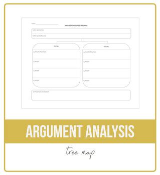 Argument Analysis Tree Map By Stretched Dimensions TPT