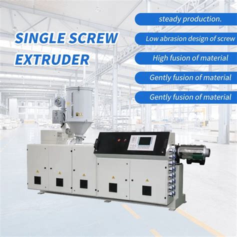 Plastic PE PVC PPR HDPE LDPE CPVC UPVC Pipe Tube Profile Panel Ceiling Extruder Single Screw