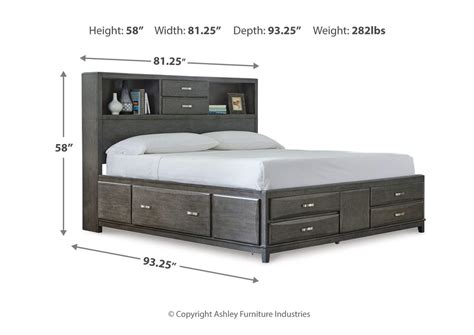 Caitbrook King Storage Bed With 8 Drawers