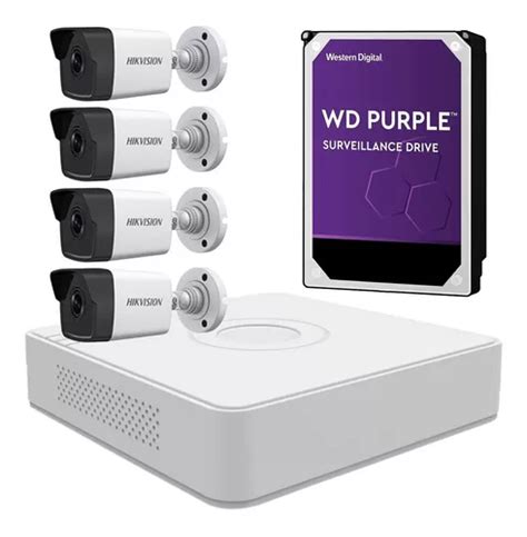 Kit Ip Hikvision Nvr 8ch Full 8poe 4cam 4mp 1tb Martinez
