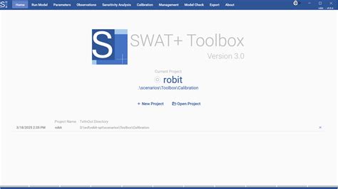 Creating A New Project Swat Toolbox