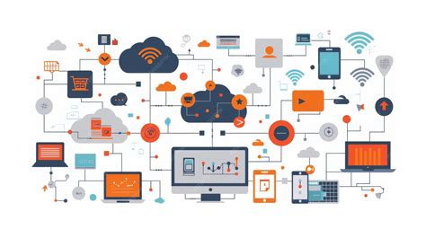 Premium Photo An Infographic Depicting The Process Of Cloud Computing