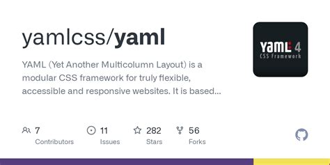 GitHub Yamlcss Yaml YAML Yet Another Multicolumn Layout Is A