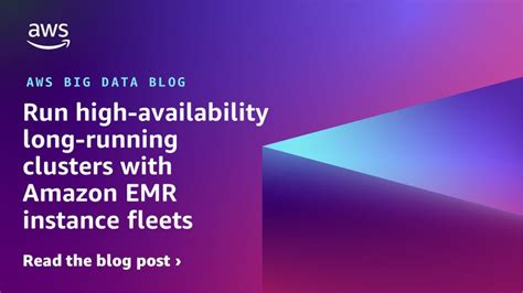 Run High Availability Long Running Clusters With Amazon Emr Instance Fleets Aws Big Data Blog