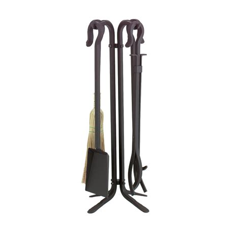 Winston Porter Linly Steel Fireplace Tool Set Wayfair