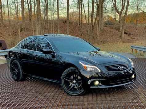 Infiniti G37 Black Sedan G37 Sedan Gloss Black Full Grill Replacement