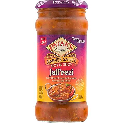 Pataks Original Hot And Spicy Jalfrezi Simmer Sauce 123 Oz Albertsons