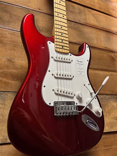 Fender Standard Strat Mp Candy Cola Reverb