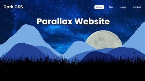 Parallax Scrolling Website Using Html Css Javascript Dark Css