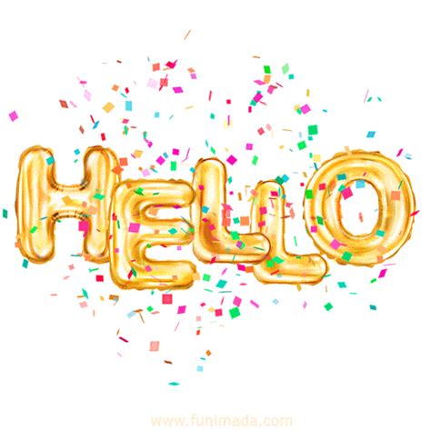 Moving Animated Hello Graphics