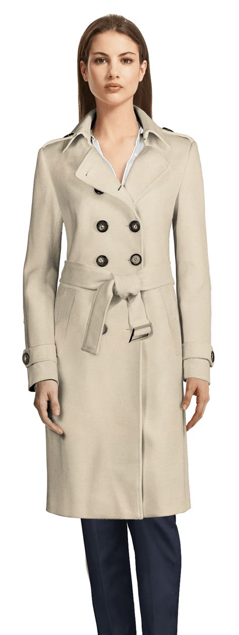 Long Cream Wool Coat Hot Sale