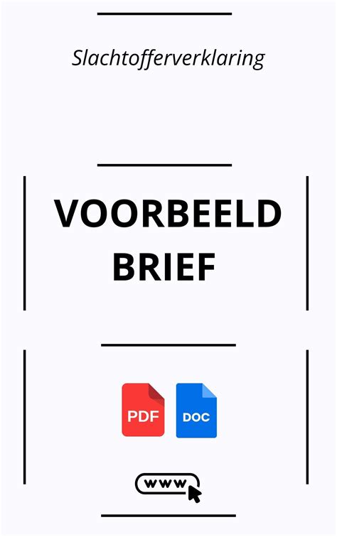 Voorbeeldbrief Slachtofferverklaring