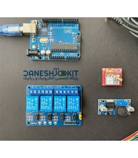 کیت کنترل وسایل برقی با تماس تلفنی Dtmf ماژول Sim800