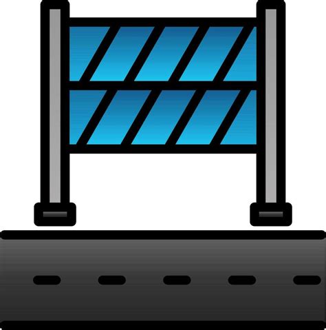 Road Block Vector Icon Design Vector Art At Vecteezy
