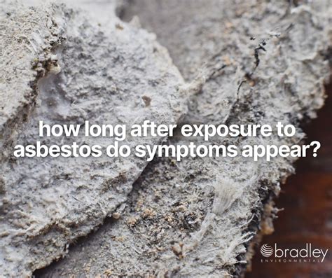 Asbestos Related Diseases May Not Appear Until 15 To 60 Years After