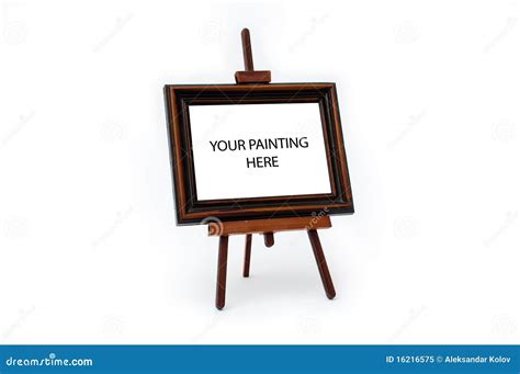 Painting Stand Wooden Easel With Blank Canvas Poster Sign Board