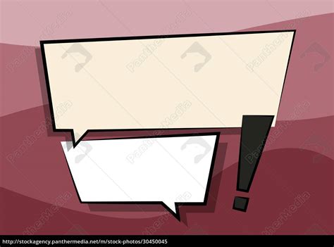 Two Colorful Overlapping Dialogue Box Drawing With Stockfoto
