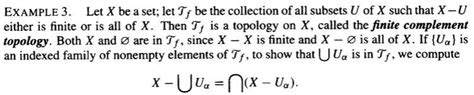 Definition Is A Co Finite Topology Finite Complement Topology On A Given Set Unique For That