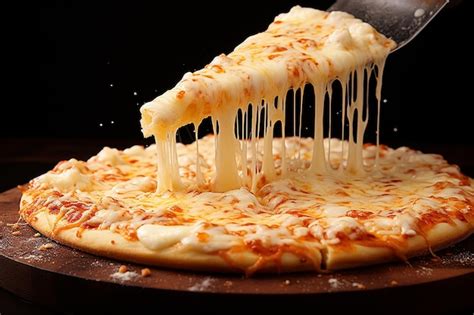 Premium Photo Cheese Pizza With A Crispy Thin Crust
