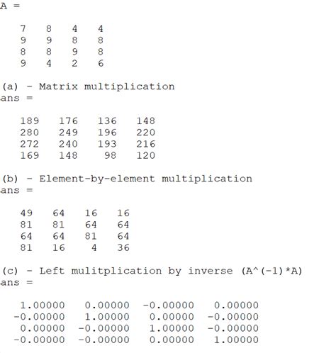 Create A 4 X 4 Matrix A Having Random Integer Values Between Quizlet