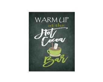 Hot Cocoa Bar Sign Etsy