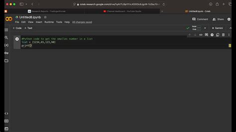 Python Program To Find Smallest Number In A List Youtube