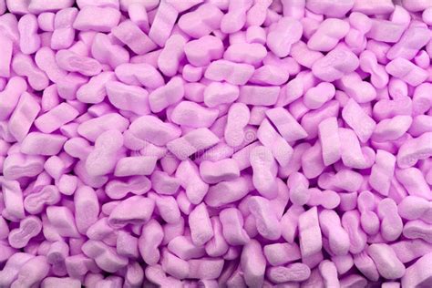 Packing Peanuts Purple Bubbly Plastic Protective Granules Styrofoam