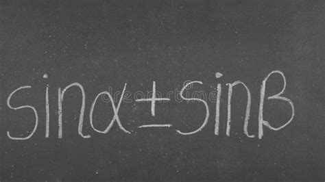 Sum And Difference Of Trigonometric Function Stock Image Image Of