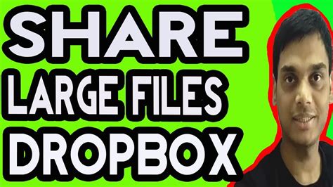 how to share big files via dropbox link easy to upload share and use