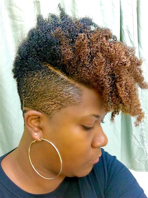 Natural Hairstyles Shaved Sides