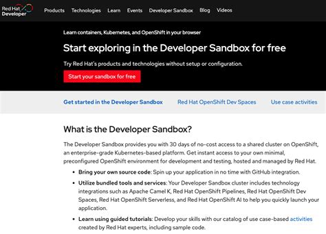 How To Access And Run A Quarkus Workshop In Developer Sandbox Red Hat