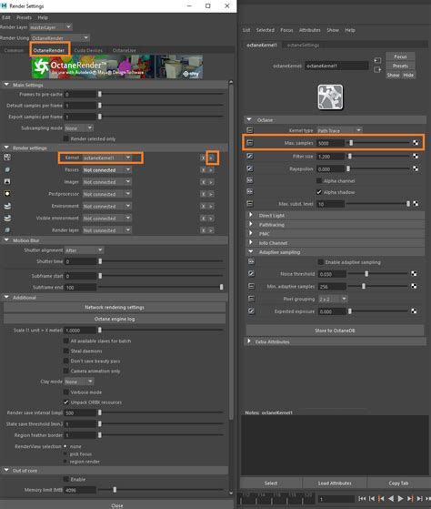 Octane For Maya Render Settings Tutorial Rebus Render Farm Eroppa