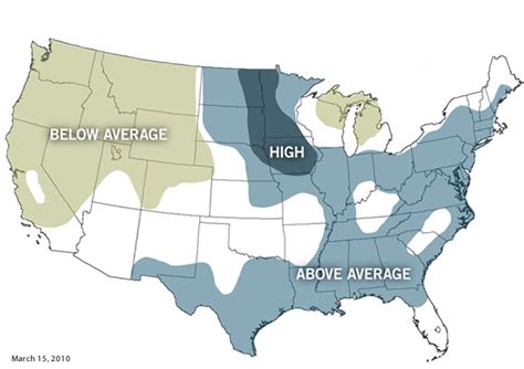 Above Average Flood Risk Is Forecast For One Third Of Us Noaa