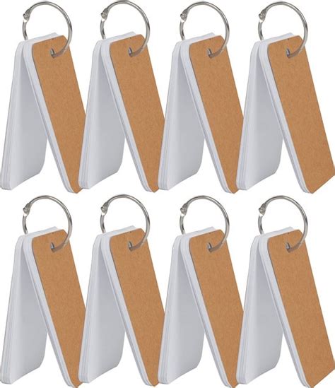 Belle Vous Blanke Hobby Papieren Flip Flash Kaarten Met Ring Binder 12