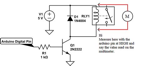 Cant Activate Relay Using Digital Pin Out And 2n2222 Transistor