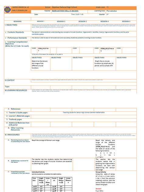 week 5 pdf trigonometric functions function mathematics