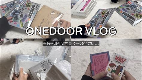 원도어로그 혹시 저와 함께 앨범깡을 하지 않으실래요 원도어 브이로그 덕질로그 보넥도 보이넥스트도어 탯프 한태산 원도어 앨범깡 테무깡