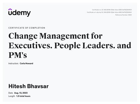 Hitesh Bhavsar On Linkedin Udemy Course Completion Certificate