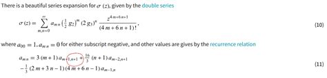 Difference Equations Inconsistent Recurrence Relation For Weierstrass
