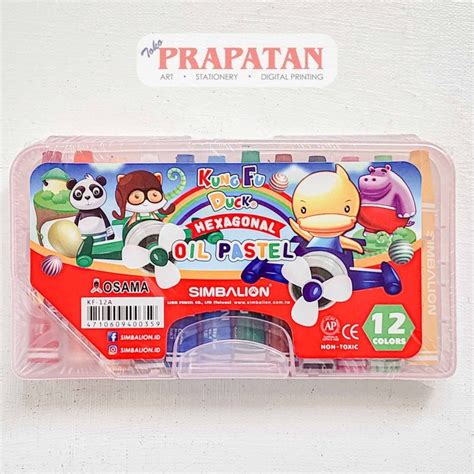 Jual Simbalion Kungfu Duck Hexagonal Oil Pastel Set Crayon Minyak Kf 12a Shopee Indonesia