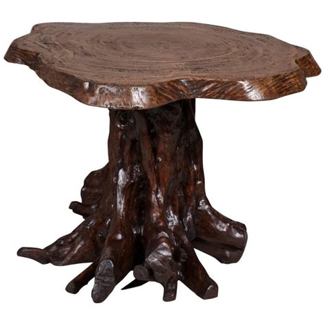Rustic Tree Trunk Table For Sale At 1stdibs Rustic Tree Furniture Rustic Tree Table Tree