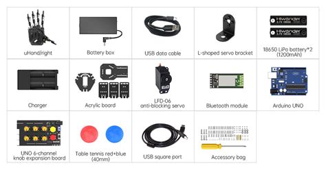 uhand uno open source ai bionic robot hand support somatosensory contr